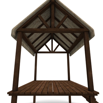 Second Life Marketplace - KK HOME - MESH TIKI HUT, BEACH HUT, LUAU HUT ...