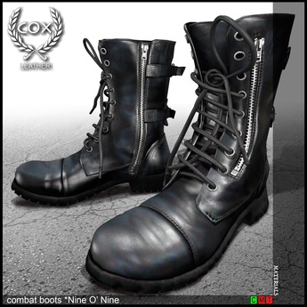 Second Life Marketplace - *COX*Combat Boots *Nine O'Nine