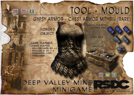 Second Life Marketplace - GYPSY ARMOR - CHEST (female) - MITHRIL (rare)