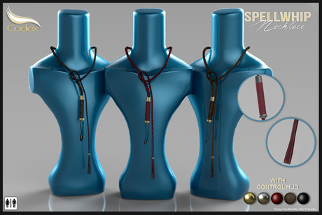 Second Life Marketplace - CODEX_Necklace Spellwhip