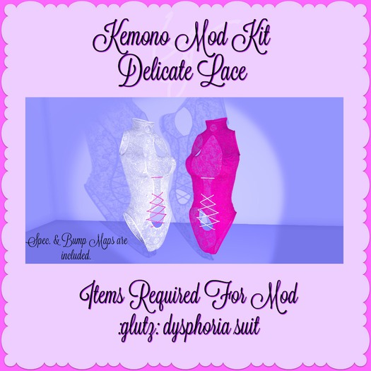 Second Life Marketplace - YSK-Kemono Mod Kit-Delicate Lace