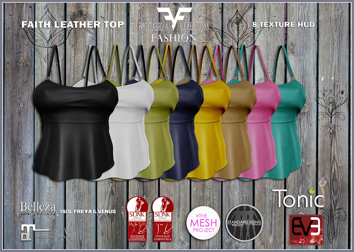 Second Life Marketplace - ::FAC:: Faith Leather Top