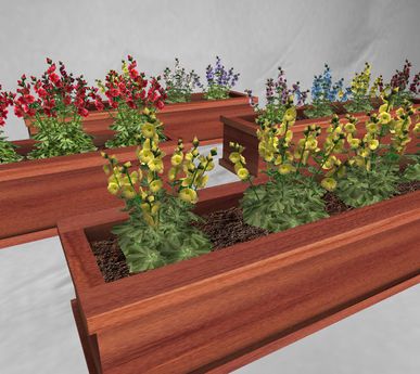 Second Life Marketplace - Planters with Flowers