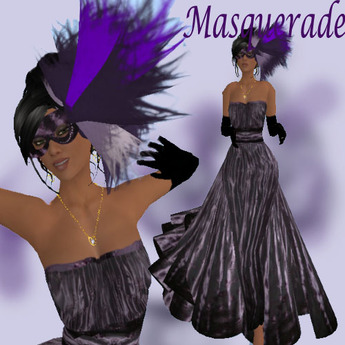 Second Life Marketplace - MA* Masquerade Gown for a Romantic Evening ...