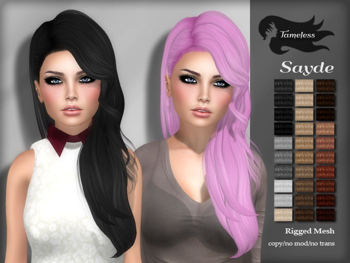 Second Life Marketplace - Tameless Hair Sayde - Naturals