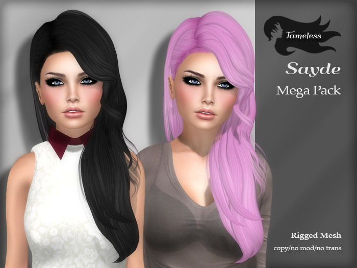 Second Life Marketplace - Tameless Hair Sayde - Mega Pack