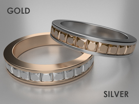 Second Life Marketplace - ~Gold & Silver~ Jewelry Set PRINCE [transfer]