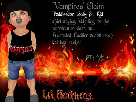 Second Life Marketplace - ~LH~Vampires Claim TD (Boxed)