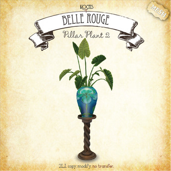 Second Life Marketplace - [noctis] Belle Rouge pedastool plants BOXED