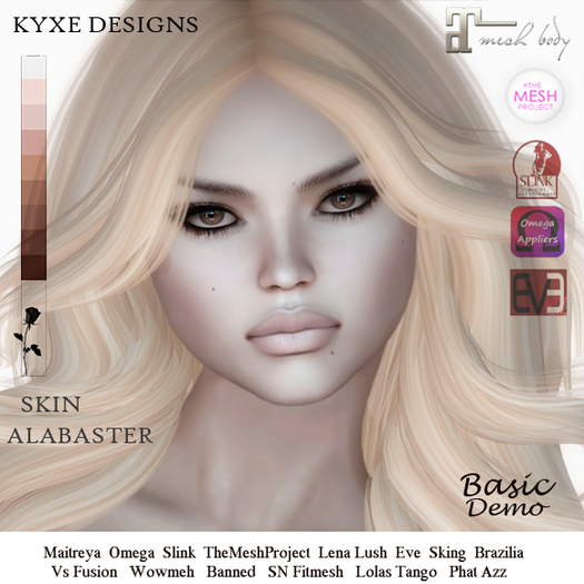 Second Life Marketplace - * Kyxe Designs * Realistic Women Skins ...