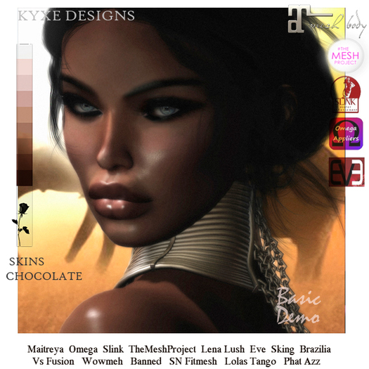 Second Life Marketplace - * Kyxe Designs * Realistic Women Skins ...