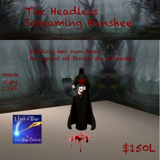 Second Life Marketplace - Headless Screaming Banshee (coffin Crate)