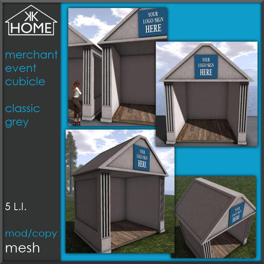 Second Life Marketplace - KK HOME MERCHANT EVENT BOOTH - CLASSIC GREY ...