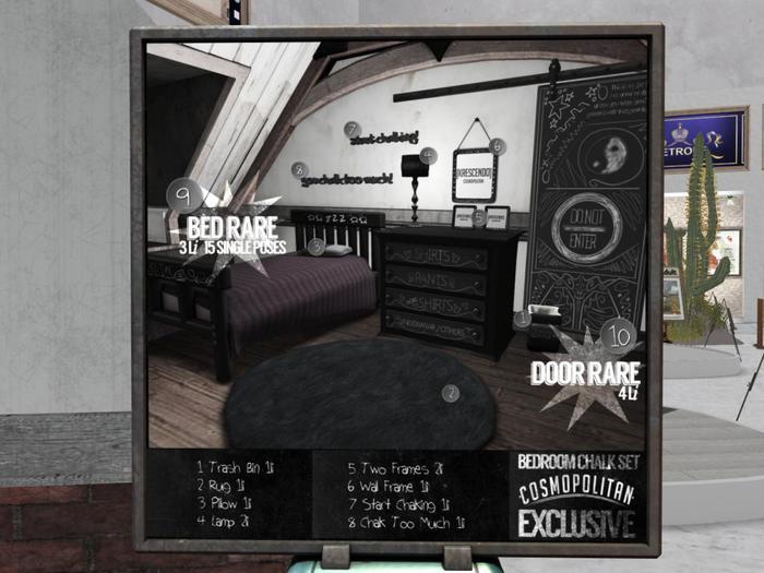 Second Life Marketplace - [Kres] BedRoom Chalk Set - StartChalking 7