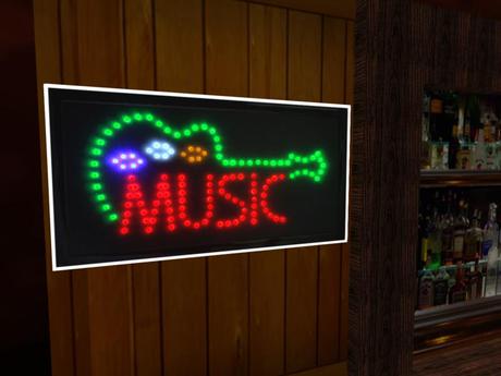 Second Life Marketplace - TM LED Music Guitar Sign - 3D Bulbs - On ...