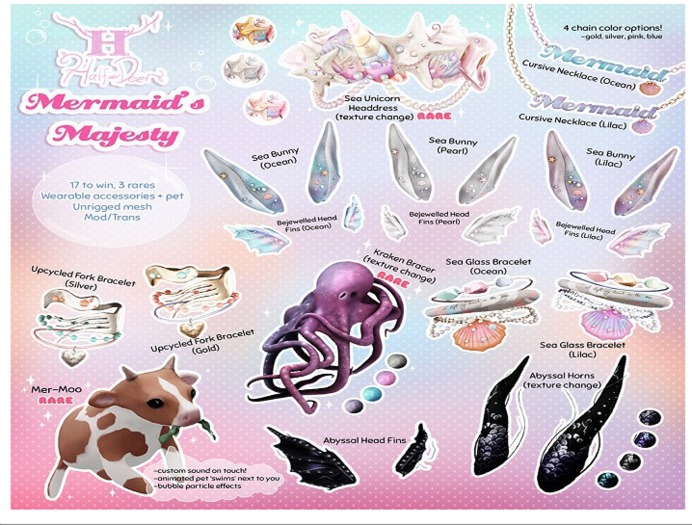 Second Life Marketplace - +Half-Deer+ Mermaid's Majesty - Sea Bunny ...