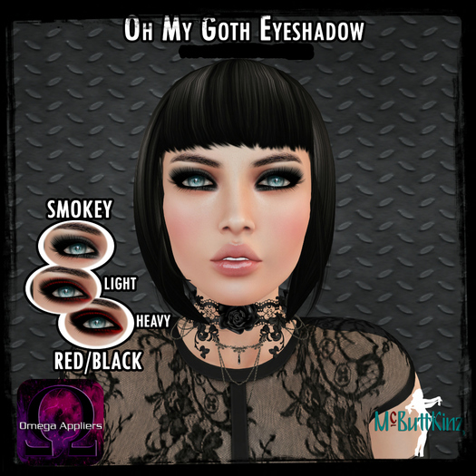 Second Life Marketplace - .::McButtkinz:.. Oh My Goth! Eyeshadow (Omega)