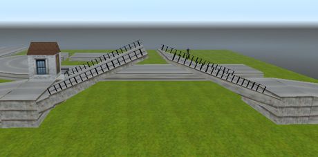 Second Life Marketplace - Double Draw Bridge w 7 Piece 2 Lane Country ...