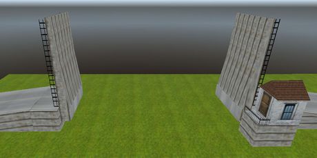 Second Life Marketplace - Double Draw Bridge w 7 Piece 2 Lane Country ...