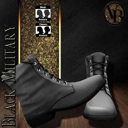 Second Life Marketplace - ..::DDBG::..Military Black Mesh Ladies