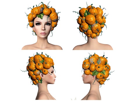 Second Life Marketplace - Chabada - Pumpkin Headdress [DEMO]