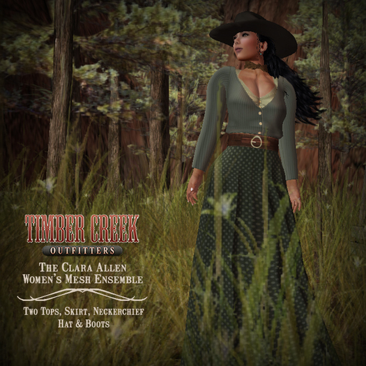 Second Life Marketplace - [Timber Creek] The Clara Allen Ensemble in ...