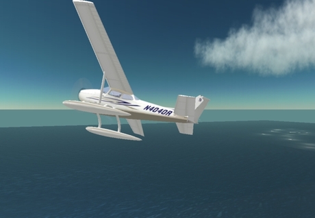 Second Life Marketplace - Birdysky 172 Hydro White seaplane (V2.0 Havok4)