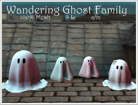 Second Life Marketplace - LOVE - FREE ROAMING GHOST FAMILY - 100% MESH