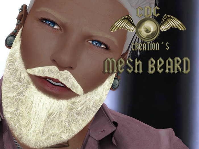 Second Life Marketplace - .::CDC Beard Mesh Light Blonde 01**