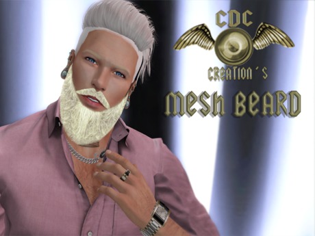 Second Life Marketplace - .::CDC Beard Mesh Light Blonde 01**