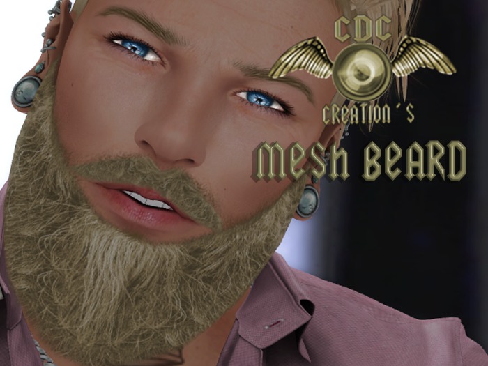 Second Life Marketplace - .::CDC Beard Mesh Blonde Tone 3- 01**