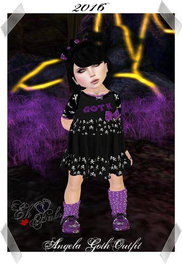 Second Life Marketplace - EH Baby ~ Angela Goth Outfit