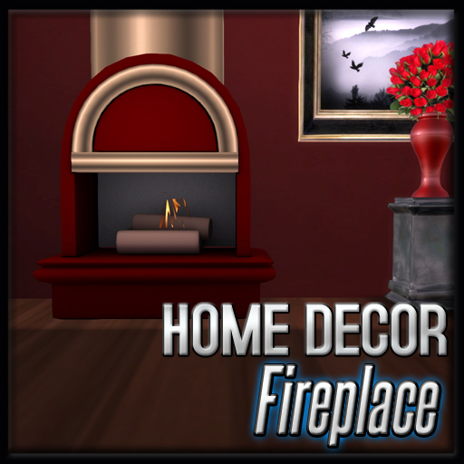 Second Life Marketplace - Akaesha's Gothic Royale Fireplace (Gothic ...
