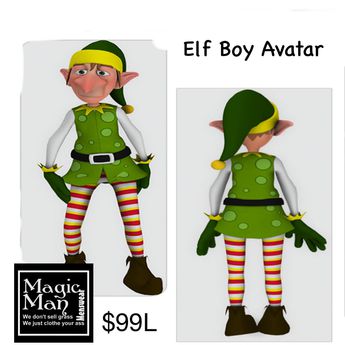 Second Life Marketplace - Elf Boy Avatar ( Box)
