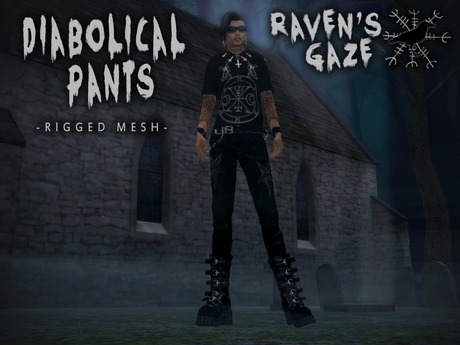 Second Life Marketplace - ..::RAVEN'S GAZE::.. DIABOLICAL OUTFIT