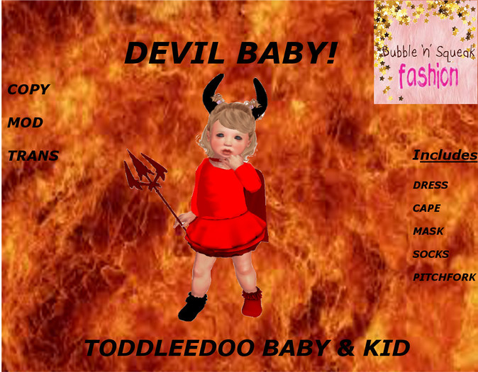 Second Life Marketplace - Devil Baby Costume-Boxed