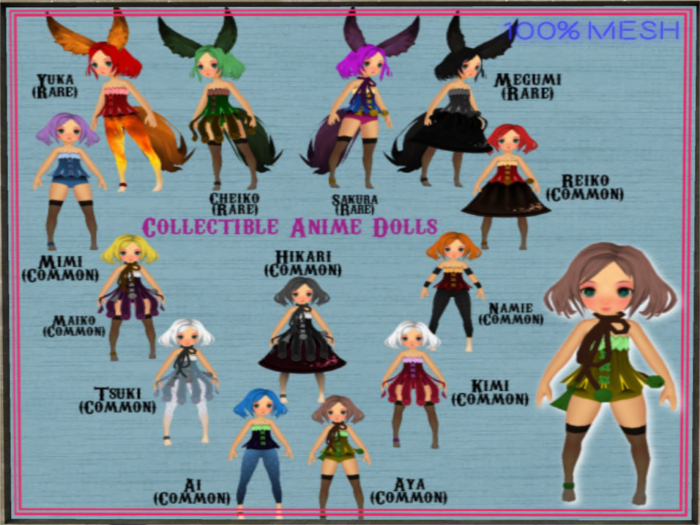 Second Life Marketplace - :SS: Maiko Anime Collectible Doll