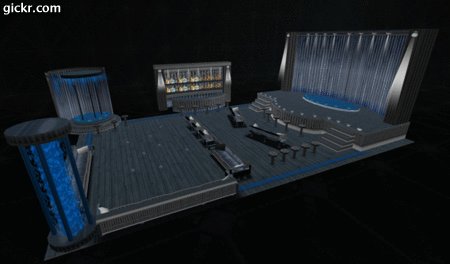 Second Life Marketplace - [Boxed] 3D Lighting Ballroom [Dark Blue Set ...