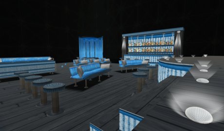 Second Life Marketplace - 3D Lighting Ballroom [Blue Set] - Dance Club