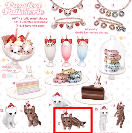 Second Life Marketplace - Purrfect Patisserie - Choco Princess - Lay