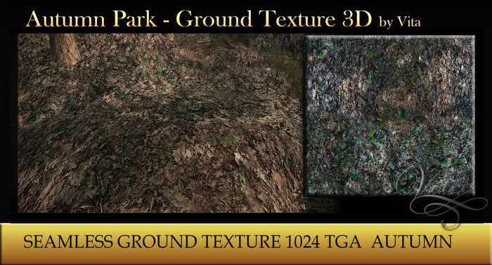 Second Life Marketplace - Vita's Textures - AUTUMN PARK 3D 1024 ...