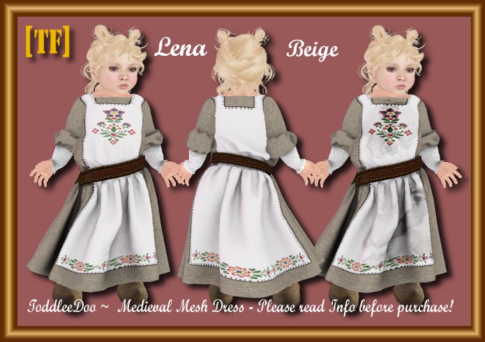 Second Life Marketplace - LENA - Beige [TF] - [Wear to Unpack]