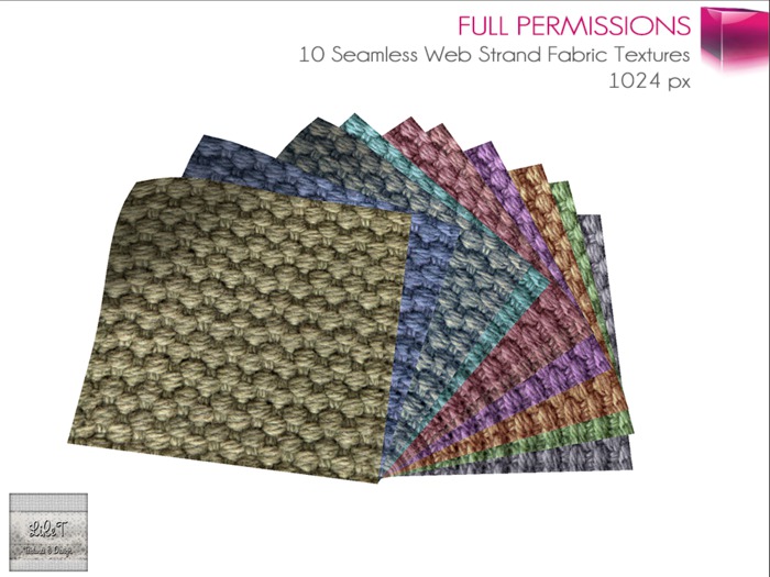 Second Life Marketplace - Full Perm MI 10 Seamless Web Strand Fabric ...