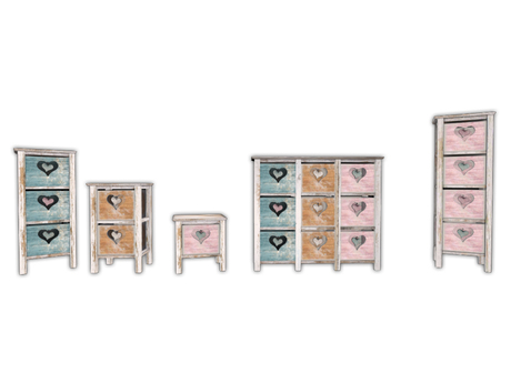 Second Life Marketplace - .:SKE Design:. Hearts Set Blue