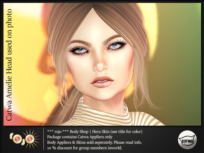 Second Life Marketplace - *** rojo *** Catwa Head Applier - Hera Pale