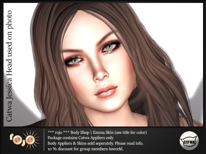 Second Life Marketplace - *** rojo *** Catwa Head Applier - Emma Cocoa