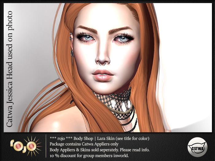 Second Life Marketplace - *** rojo *** Catwa Head Applier - Lara ...