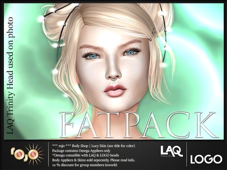 Second Life Marketplace - *** rojo *** Lucy & LAQ Logo Mesh Head ...