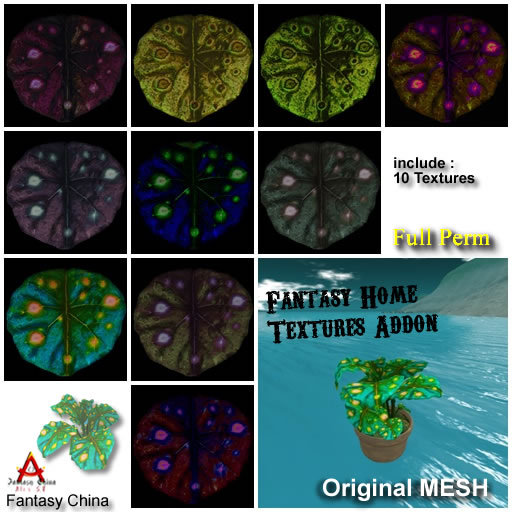Second Life Marketplace - FC- Fantasy Home plant - Textures addon