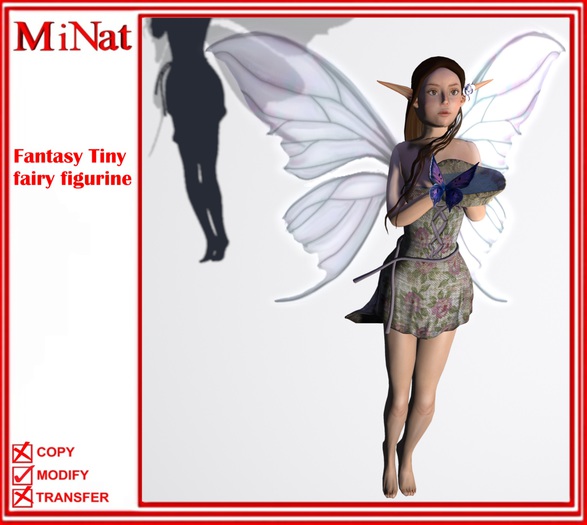 Second Life Marketplace - MN Fantasy Tiny fairy figurine.
